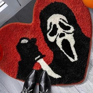 Other | Scream Ghost Face Heart Rug | Poshmark